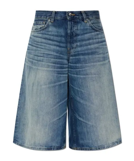 HAIKURE Denim Shorts With Belt Loops