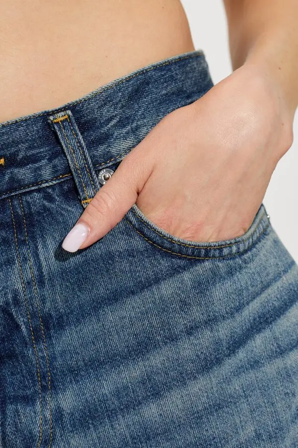 HAIKURE Denim Shorts With Belt Loops