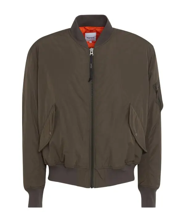 Aspesi Zip-up Bomber Jacket - Black