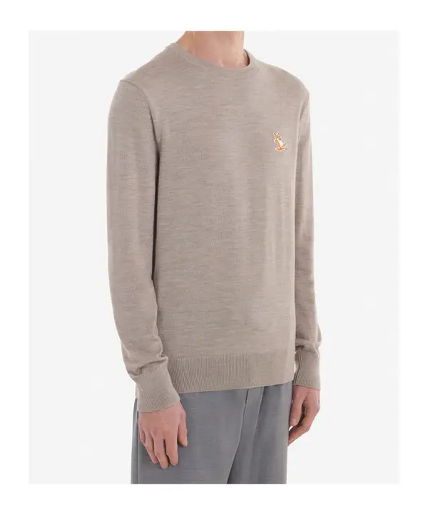 Maison Kitsuné Dressed Fox Patch Embroidered Relaxed Jumper