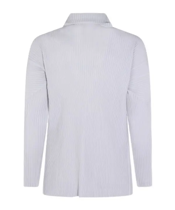 Issey Miyake High Neck Pleated Top