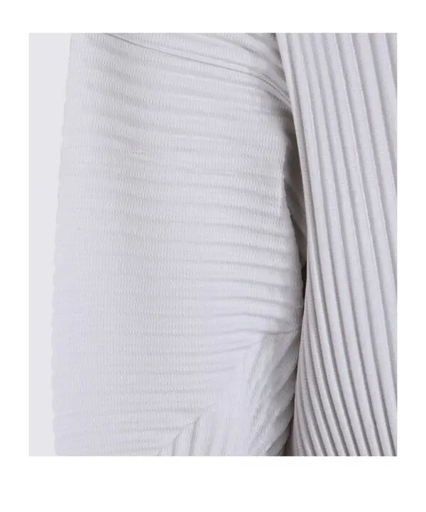 Issey Miyake High Neck Pleated Top
