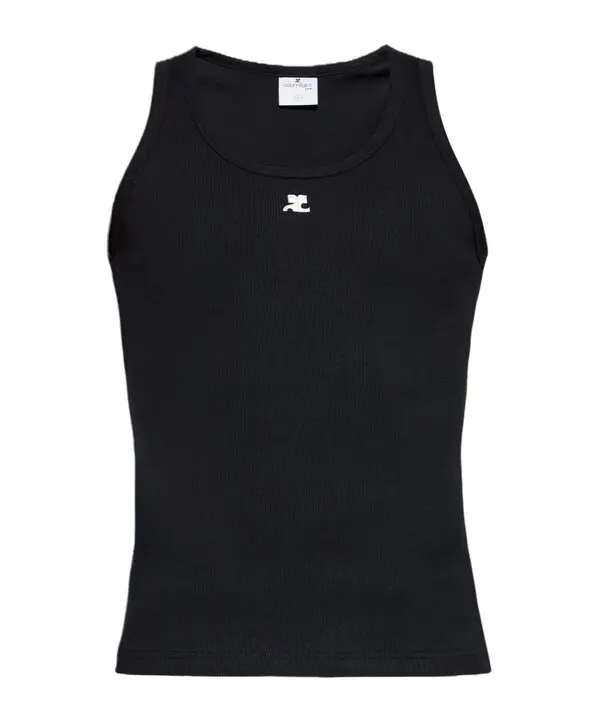 COURREGES Crew Neck Vest