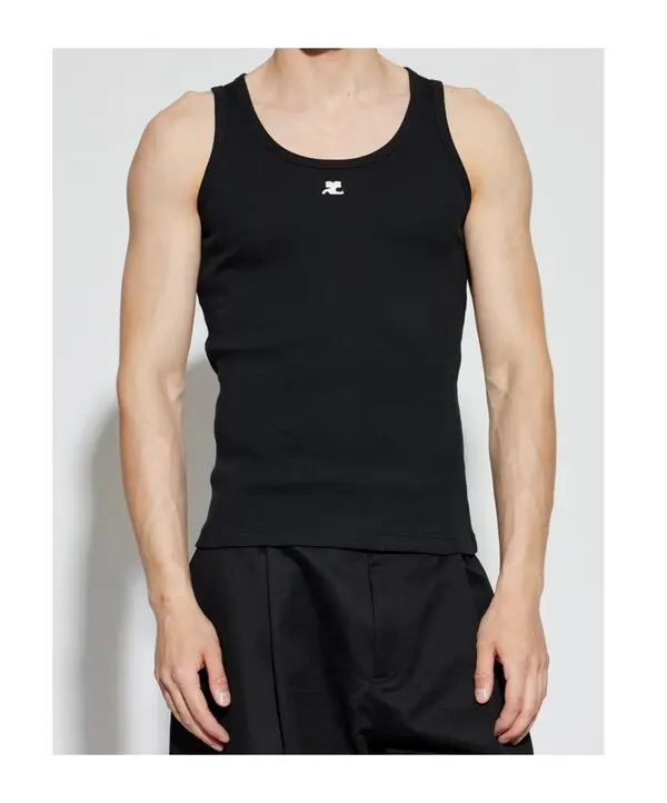 COURREGES Crew Neck Vest