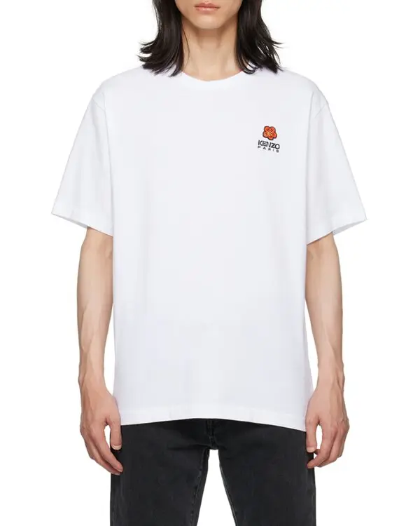 Kenzo Boke Flower Crest Logo Embroidered T-shirt