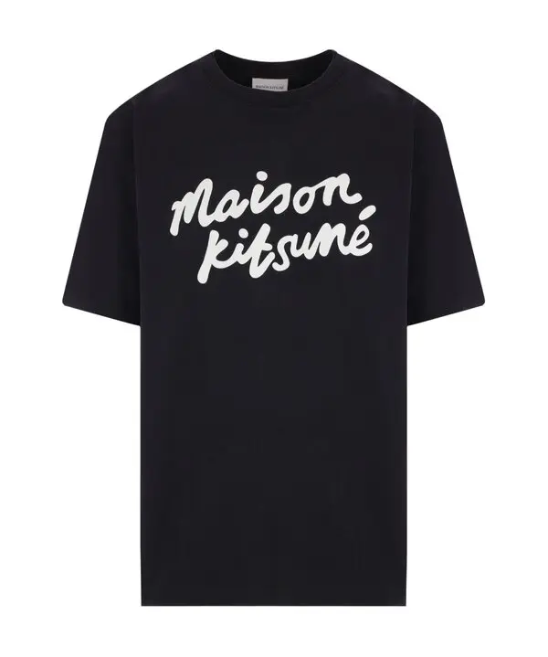 Maison Kitsuné Logo Printed Crewneck T-shirt