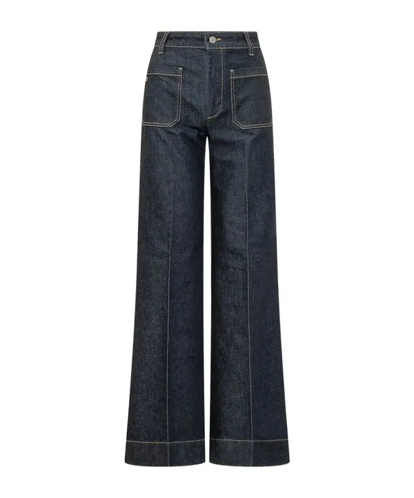 Victoria Beckham Alina Stretch Wide-leg Jeans - No