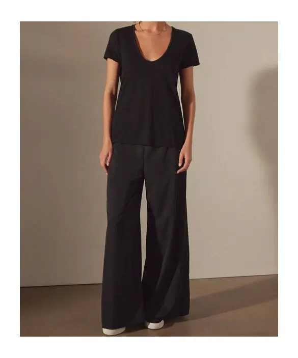 JAMES PERSE Semi U-neck T-shirt