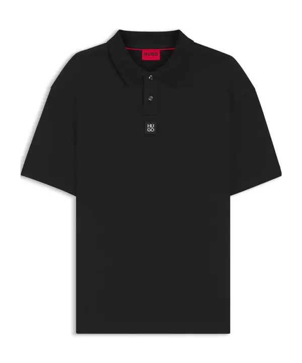 Hugo Boss Logo Patch Cotton Polo Shirt