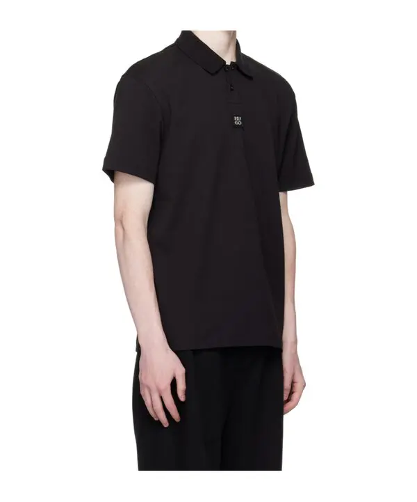 Hugo Boss Logo Patch Cotton Polo Shirt