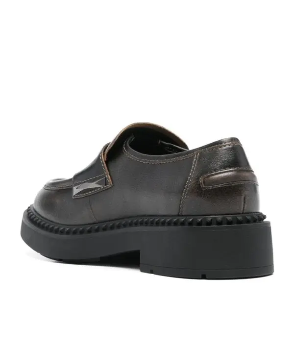 Ash Round-toe Loafers