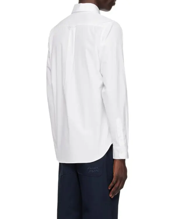 Maison Kitsuné Fox Head Patch Long-sleeved Shirt