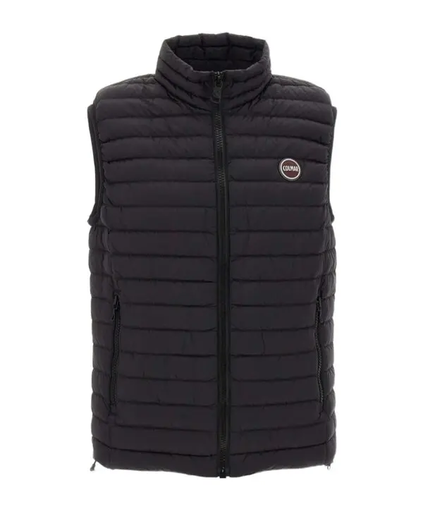 COLMAR Logo-patch Zipped Padded Gilet - Black