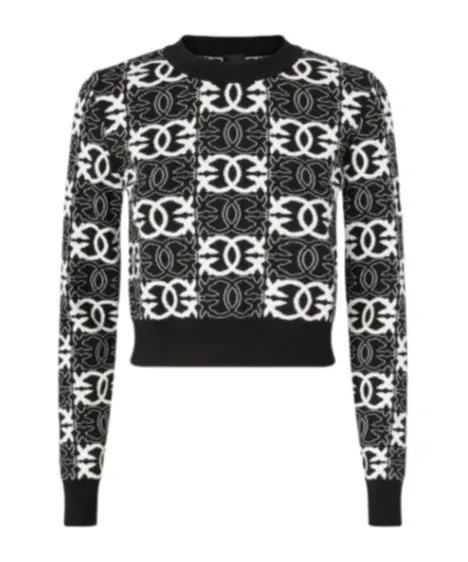 Pinko Geometric-pattern Sweater