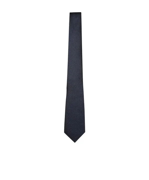Canali Pattern Jacquard Silk Tie