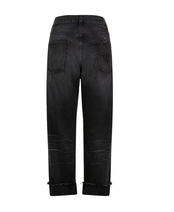 R13 Crossover Waistband Jeans