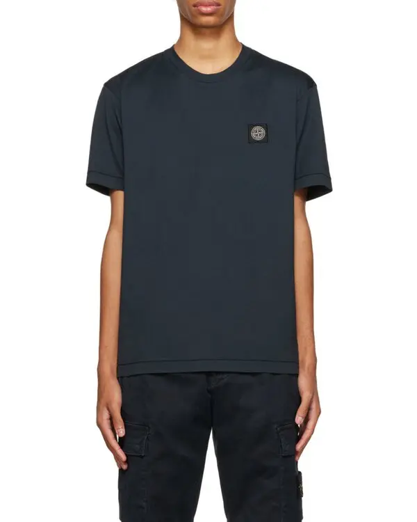 Stone Island Logo Patch Crewneck T-shirt