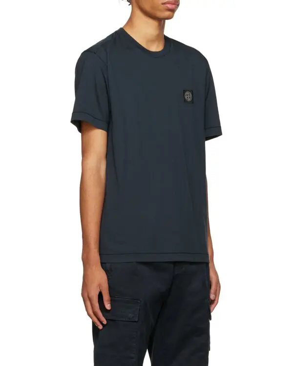 Stone Island Logo Patch Crewneck T-shirt