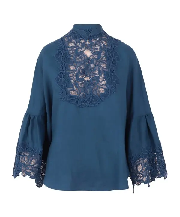 Ermanno Scervino Lace-trim Blouse