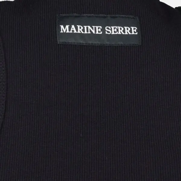 MARINE SERRE Crescent Moon Embroidered Sleeveless Tank Top