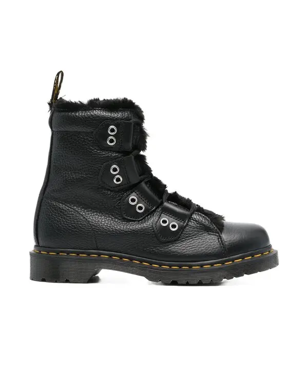 Dr. Martens Milled Leather Boots - Black