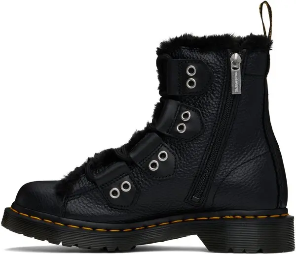 Dr. Martens Milled Leather Boots - Black