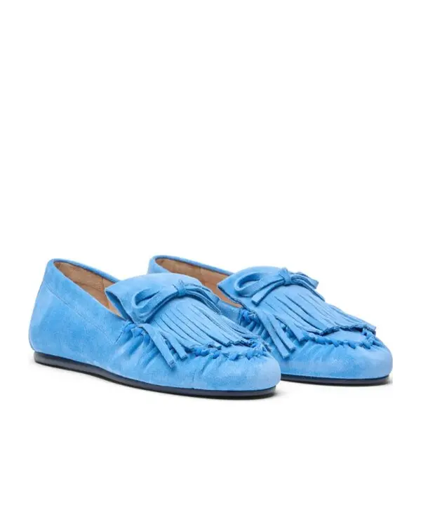 STUART WEITZMAN Britt Fringe Moccasin