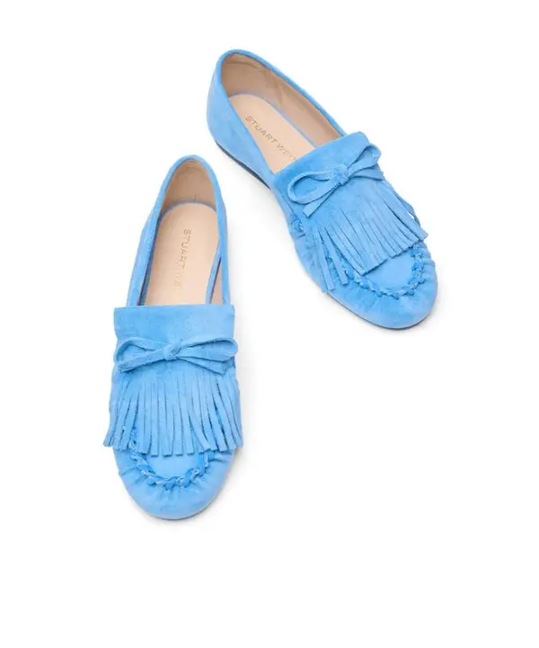 STUART WEITZMAN Britt Fringe Moccasin