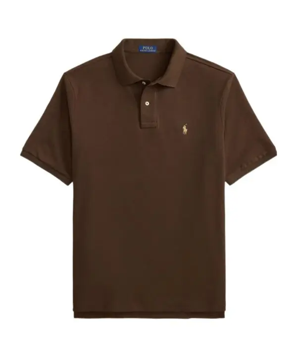 Polo Ralph Lauren Mesh-knit Embroidered-logo Polo Shirt - Green