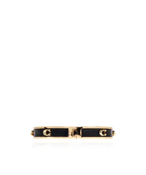 COACH Logo Enamel Bangle Bracelet