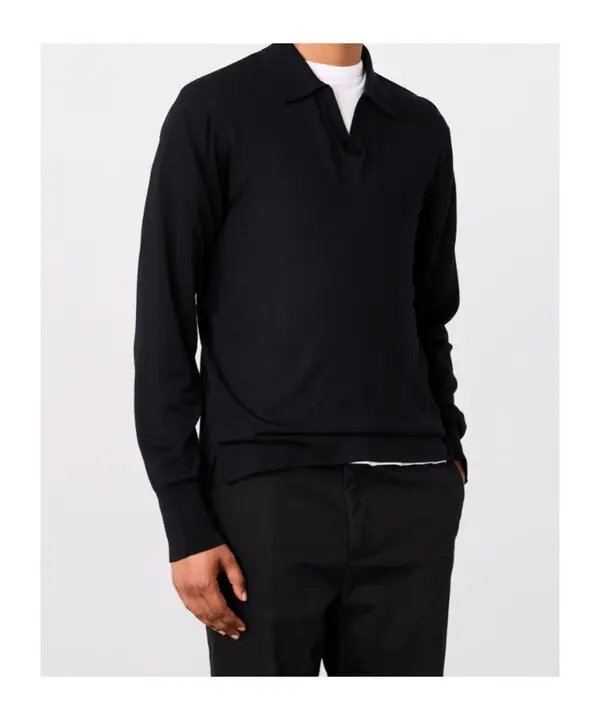 Officine Générale Simone Knitted Polo Shirt