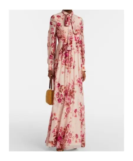 Erdem Floral Silk Voile Gown