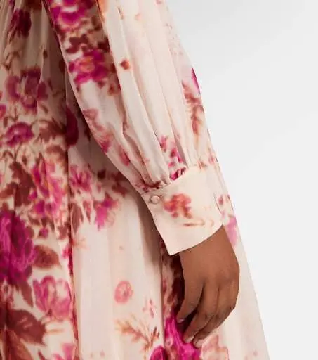 Erdem Floral Silk Voile Gown