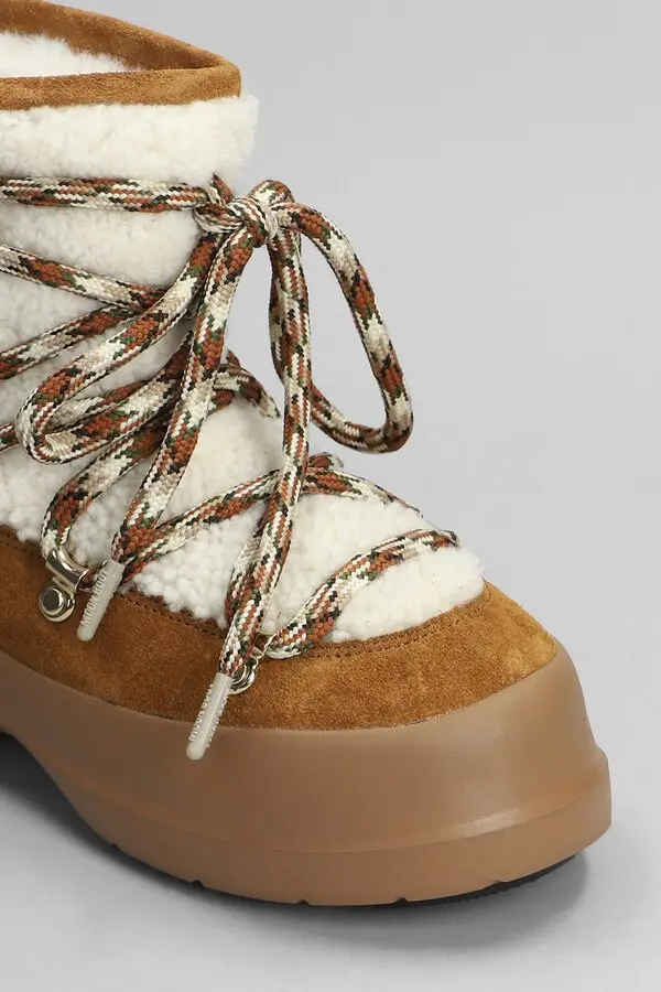 Moon Boot Luna Shearling Chunky Sole Boots