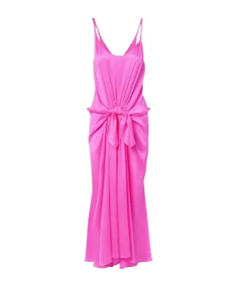J.W.ANDERSON Gathered Silk Maxi Dress