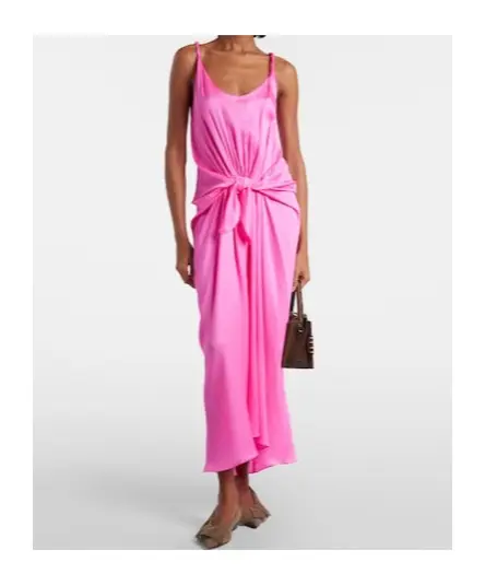 J.W.ANDERSON Gathered Silk Maxi Dress