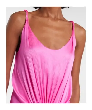 J.W.ANDERSON Gathered Silk Maxi Dress