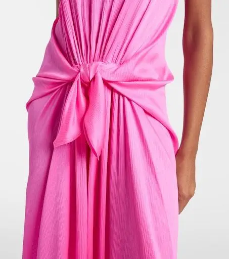 J.W.ANDERSON Gathered Silk Maxi Dress