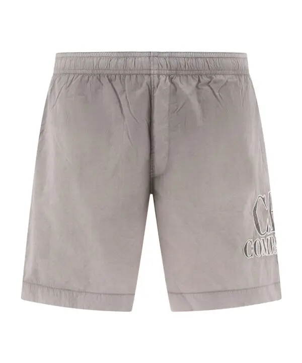 C.P. COMPANY Logo-embroidered Swim Shorts