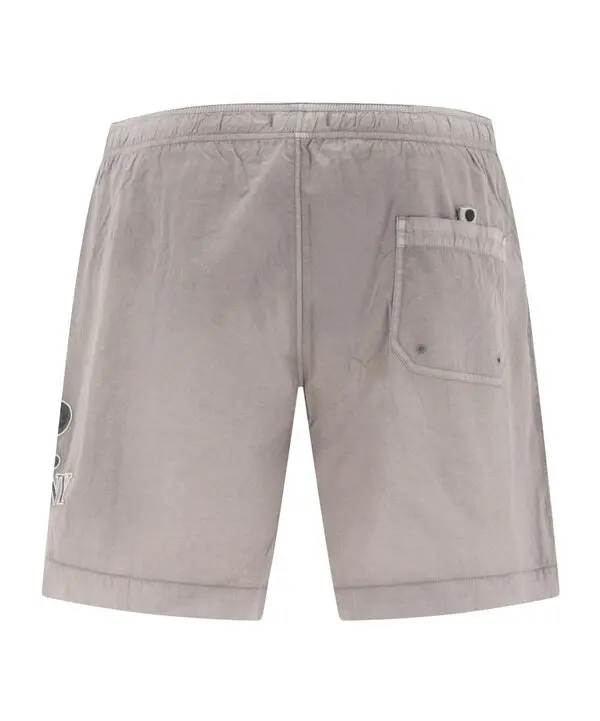 C.P. COMPANY Logo-embroidered Swim Shorts