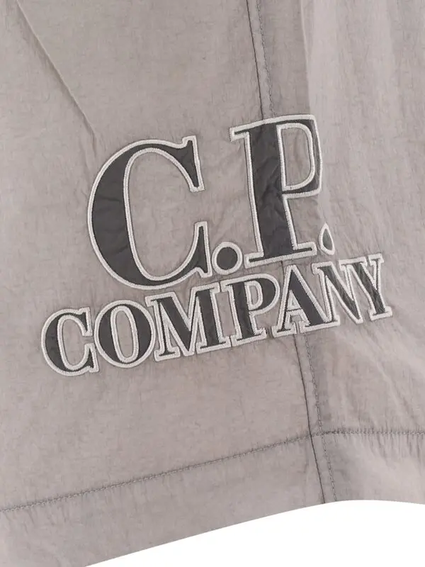 C.P. COMPANY Logo-embroidered Swim Shorts