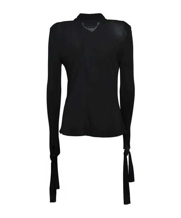 MSGM Draped Cut Out Detailed Shirt