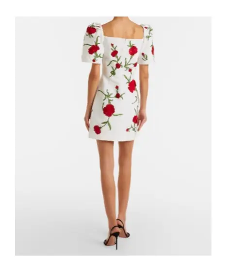 Carolina Herrera Floral Silk Minidress