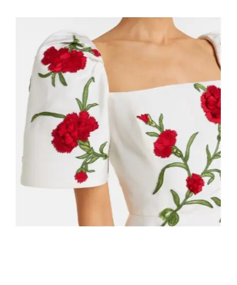 Carolina Herrera Floral Silk Minidress