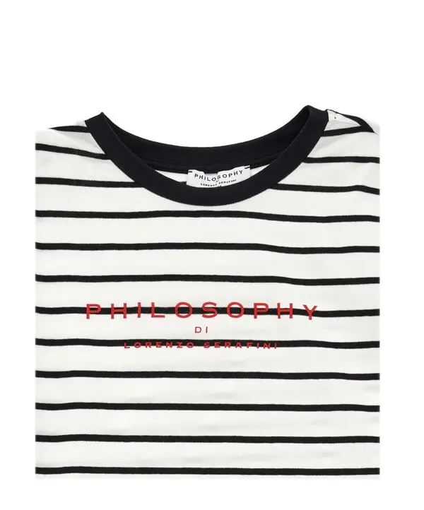 Philosophy Di Lorenzo Serafini Striped Crew-neck T-shirt