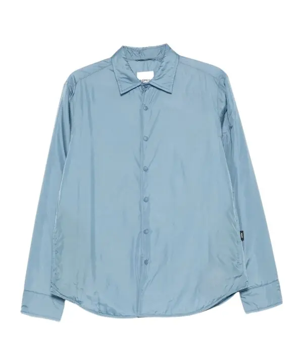 Aspesi Buckle Long-sleeved Shirt - Blue