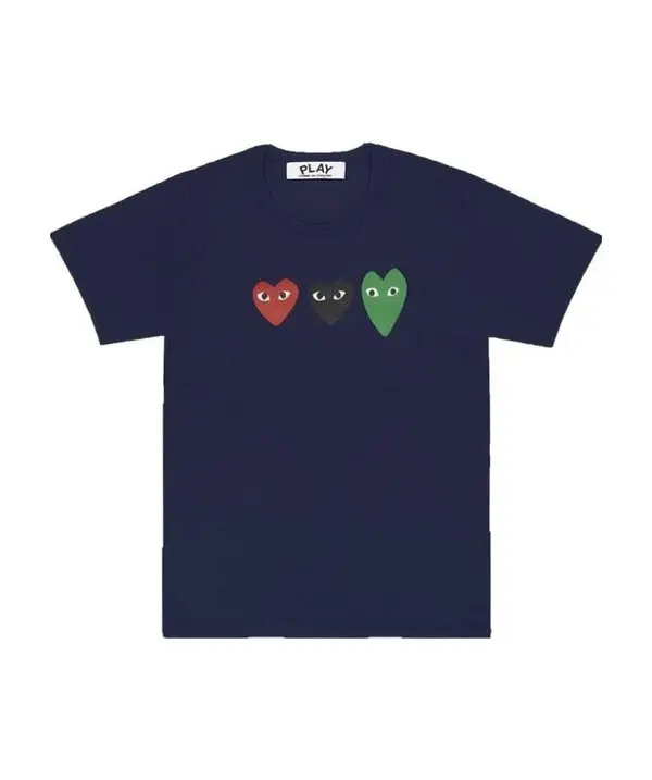 Play Comme Des Garcon Comme Des Garons Play Heart Printed T-shirt
