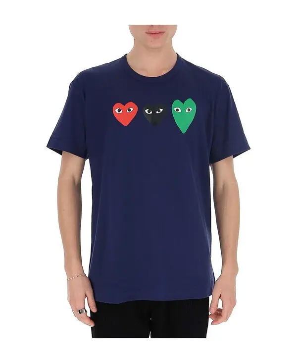 Play Comme Des Garcon Comme Des Garons Play Heart Printed T-shirt