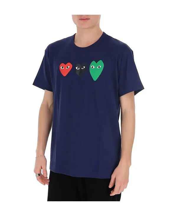 Play Comme Des Garcon Comme Des Garons Play Heart Printed T-shirt