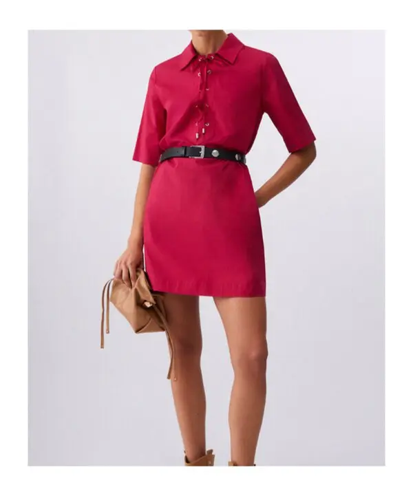 Liu Jo Lace-collar Cotton Mini Dress